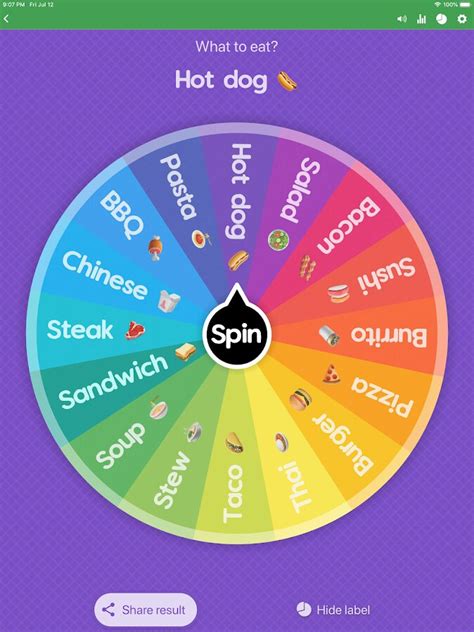 Number Wheel Spin The Wheel Generator
