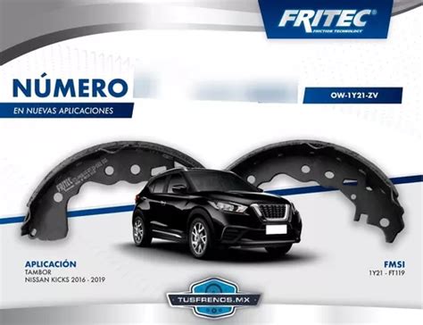 Balata Trasera Nissan Versa Kicks Fritec
