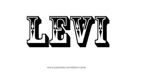 Levi Name Tattoo Designs Nomes Tatuagens aleatórias Aleatória