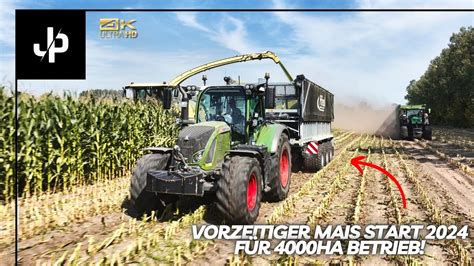 Maisernte 2024 Vorzeitiger start für 4000ha Betrieb JP Agrar