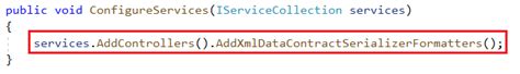 combine xml and json requests and responses in asp core web api