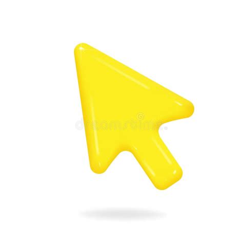 Icono Del Cursor Del Ratón Del Puntero De Flecha De 3 ª Representación
