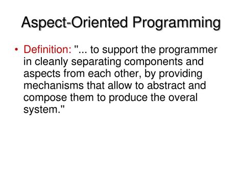 ppt aspect oriented programming with aspectj powerpoint presentation id 3422417