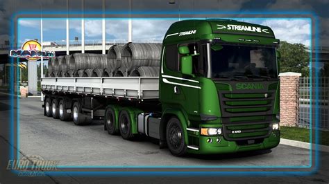 CARRETA LS 4 EIXOS CARREGADA DE BOBINAS DE ARAME PROMODS ETS 2 1 44