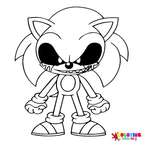 Coloriage Sonic Exe à imprimer Coloriages à imprimer gratuits
