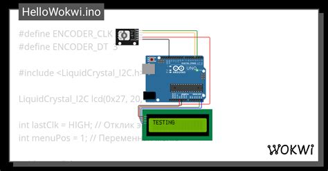 Menu Rotary Wokwi Esp32 Stm32 Arduino Simulator