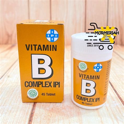Jual Vitamin B COMPLEX IPI Botol Isi 45 Tablet Vit B Kompleks