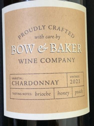 Bow Baker Wine Company Chardonnay Vivino Us