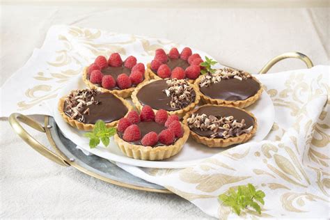 Tartaletas De Chocolate Frambuesas Y Dulce De Leche La Cocina De