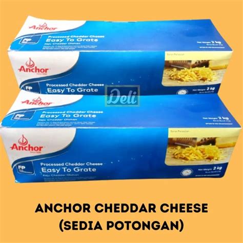 Jual Monggo Anchor Cheddar Cheese Potongan ANCHOR Keju Cheddar Repack