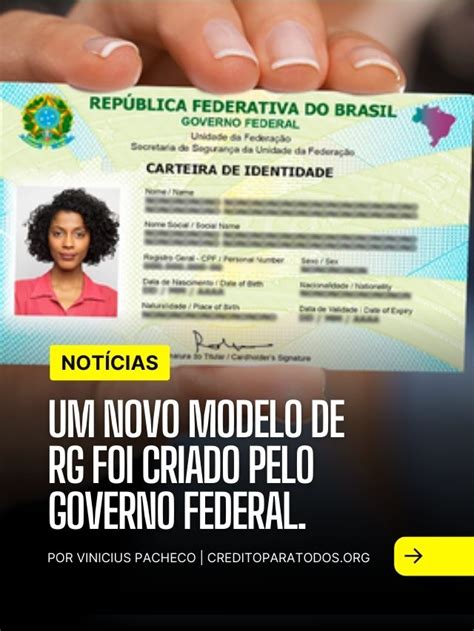 Novo modelo de RG Veja se você vai precisar tirar a Carteira de