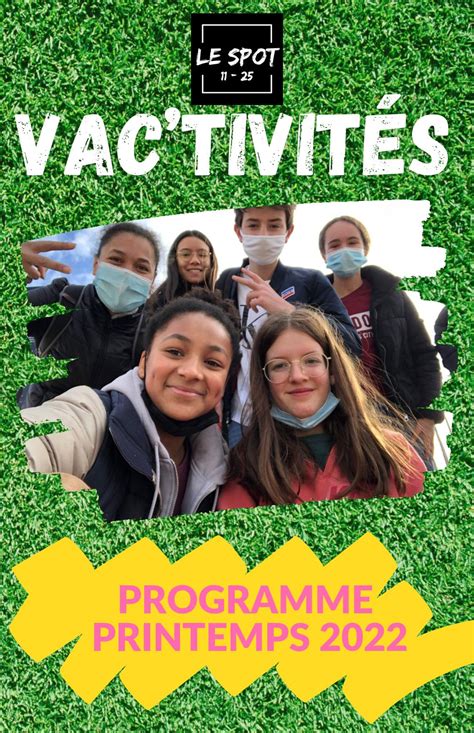 Calaméo Vacances Printemps 2022