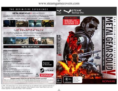 Steam Game Covers METAL GEAR SOLID V The Definitive Experience Box Art
