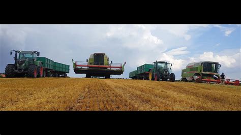Wielkie Żniwa 2021 na Pomorzu 2x Claas 4x Fendt Great harvest 2021