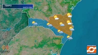 VÍDEO Previsão do tempo para Santa Catarina quarta feira 01 de maio
