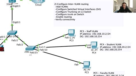 Configure Layer 3 Switching And Inter VLAN Routing Part THREE YouTube