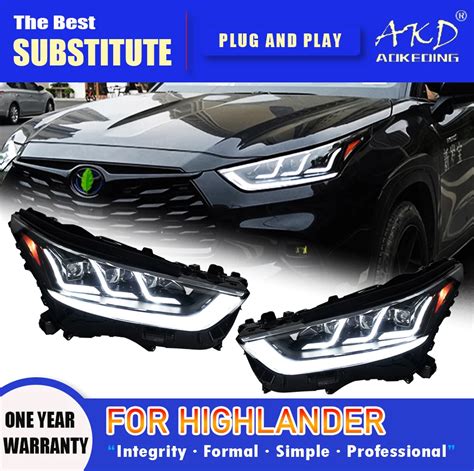 AKD Head Lamp For Toyota Highlander LED Headlight 2021 2022 Headlights