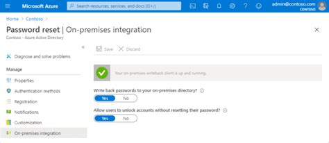 sspr enable azure active directory self service password reset