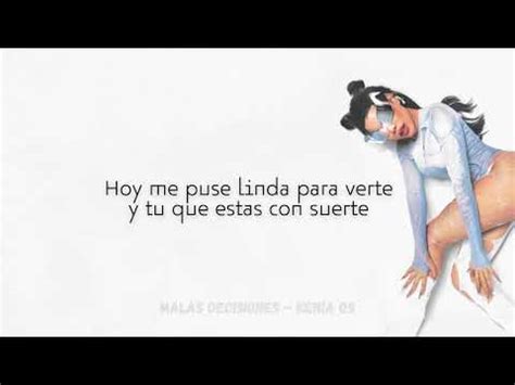 Kenia Os Malas Decisiones Letra Lyrics YouTube