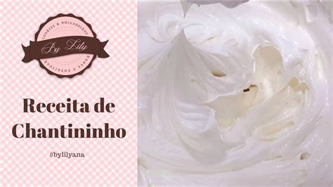 Como Fazer Chantininho Chantilly De Leite Ninho Youtube