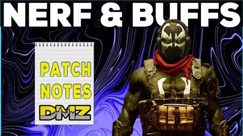 DMZ HUGE UPDATE SEASON 6 Patch Notes Buy Station Weapon Buffs And