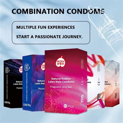 M Dior 50pcs Male Condoms Premium LubricatedNatural Rubber Latex