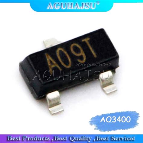 50pcs Ao3400 Sot23 Ao3400a Sot 23 A09t Sot New Mos Fet Transistor