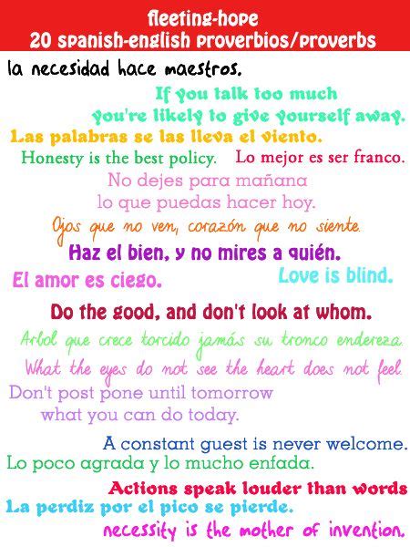 Spanish Proverbs Inspirational Words Wisdom Quotes Spanish