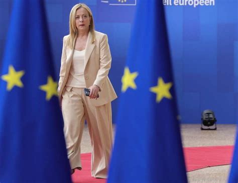Giorgia Meloni Al Consiglio Europeo Dago Fotogallery
