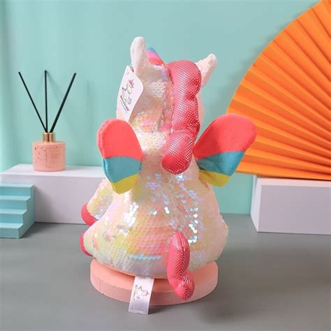 Licorne Paillette Peluche Doudou Pégase Plush Boutiques