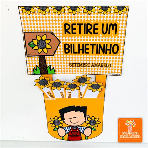 Kit Setembro Amarelo Professora Camila Rocha
