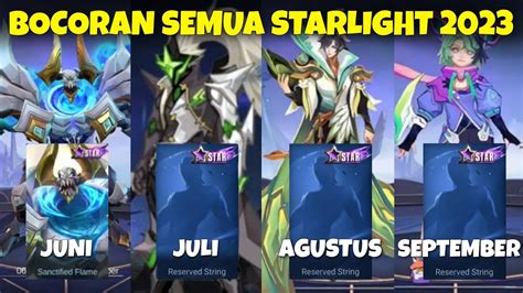 Bocoran Skin Starlight Juni Juli Agustus September Sampai Akhir