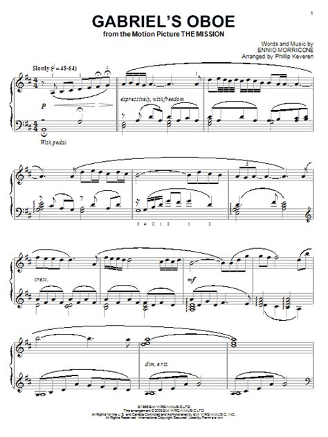 Ennio Morricone Gabriel S Oboe From The Mission Arr Phillip