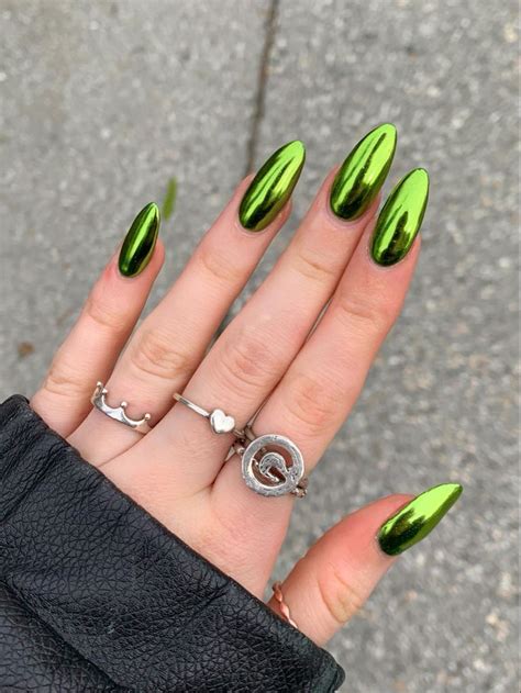 Metallic Nails Pretty Acrylic Nails Best Acrylic Nails Pretty Nails