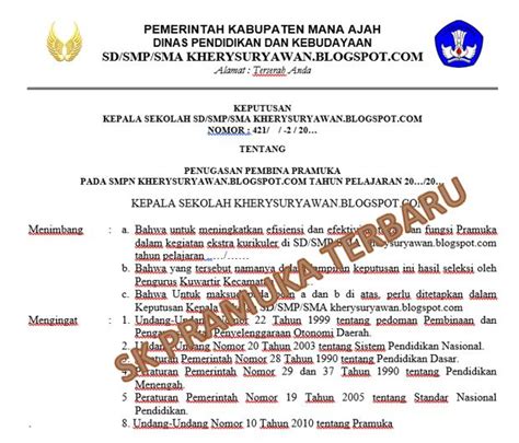 Contoh Sk Panitia Akreditasi Sk Panitia Akreditasi Doc Berikut The
