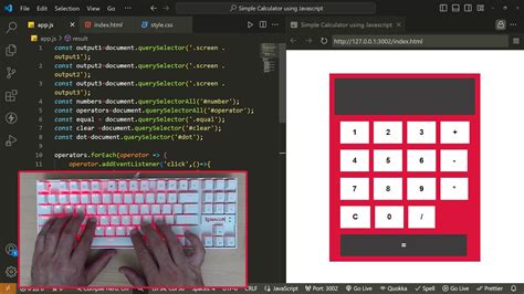 asmr coding simple calculator using javascript no talking youtube