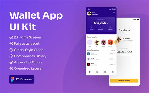 Wallet App UI Kit Figma
