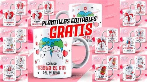 10 Plantillas Para Sublimar Flork Amor Con Editables Y Mockups