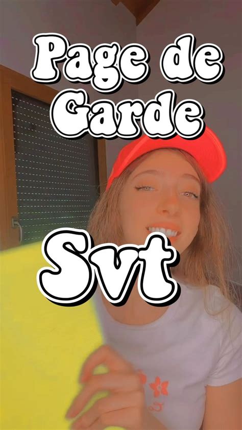 TUTO PAGE DE GARDE AESTHETIC SVT BACK TO SCHOOL Page De Garde
