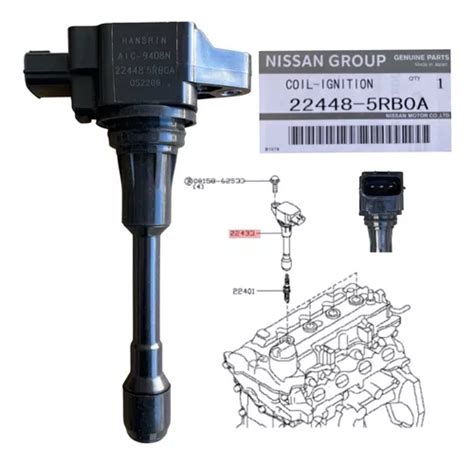 Bobina Nissan Versa 2012 2013 2014 2015 2016 2017 2018 2019 Envío gratis