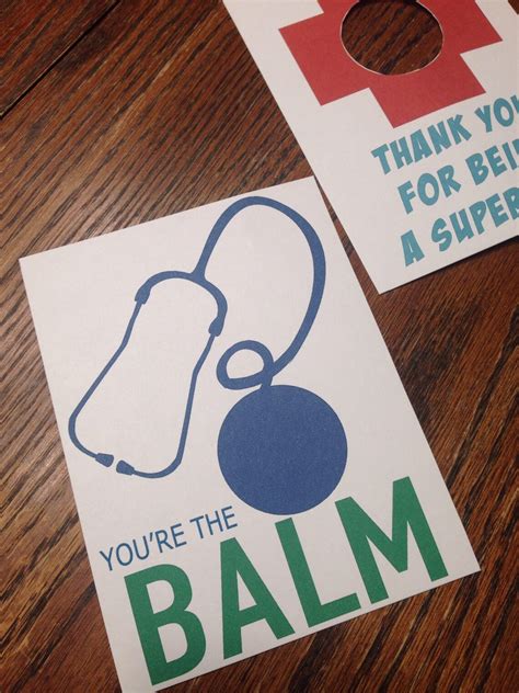 Nurse Appreciation Thank You Cards Gift Tags For EOS Lip Etsy
