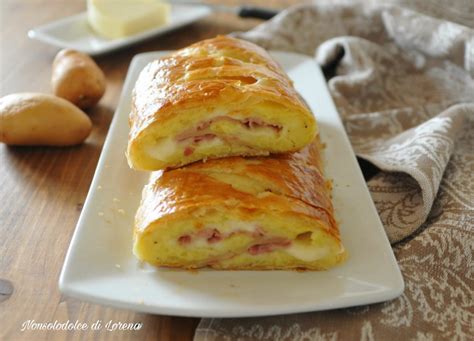 Rotolo Di Sfoglia Con Patate Prosciutto E Formaggio Facile E Golosissimo