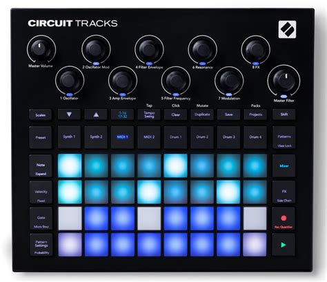 Novation Circuit Tracks Adds MIDI Tracks Audio In Analog Sync And