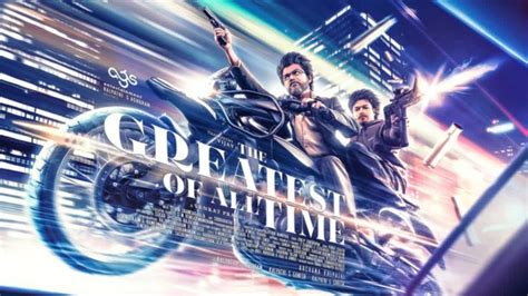 The GOAT Second Poster Features Thalapathy Vijay In A Gun Blazing Bike