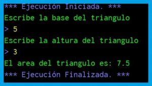 Algoritmo Para Calcular El Area De Un Triangulo En Pseint