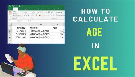 how to calculate age in excel [formulas with examples]