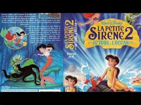 Walt Disney Home vidéo Debut VHS La petite sirène 2 Retour à l