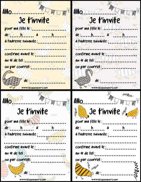 Décrypter 43 imagen carte d invitation gratuite à télécharger fr