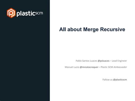 merge recursive explained ppt