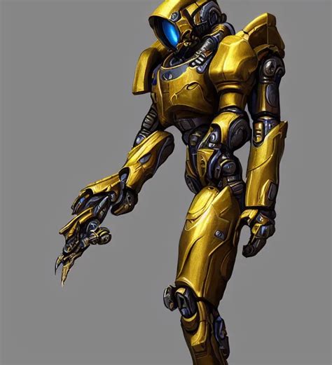 A Well Rendered Full Body D Starcraft Nova Portrait Stable
